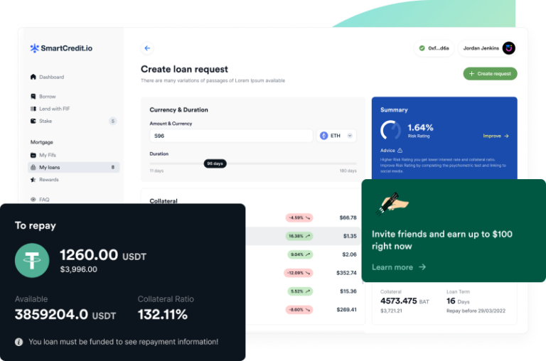 SmartCredit.io - Decentralized P2P Lending Marketplace